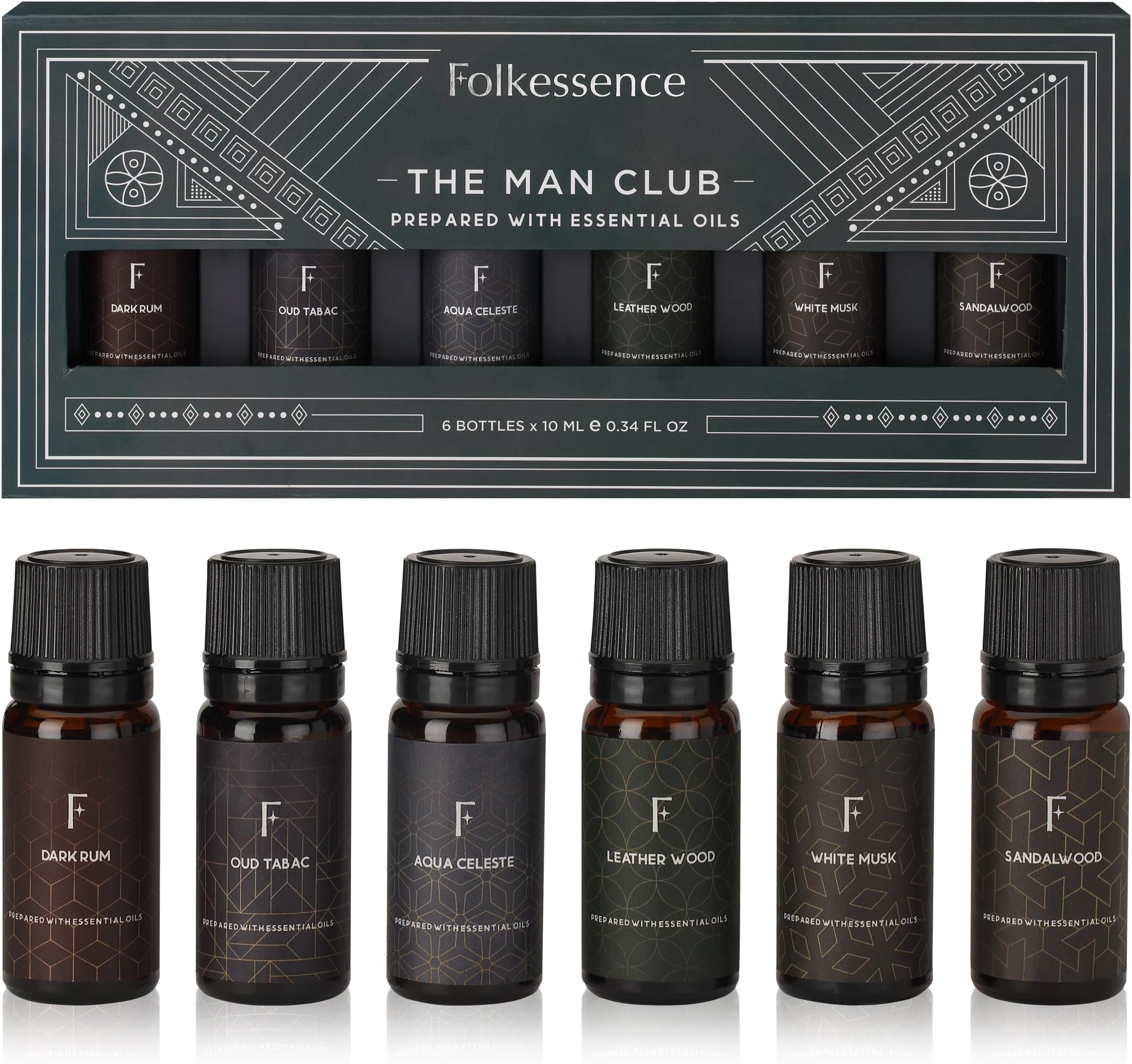 Amazon.com: Fragrance Oil, ESSLUX Gentlemen Collection of 6 Premium ...