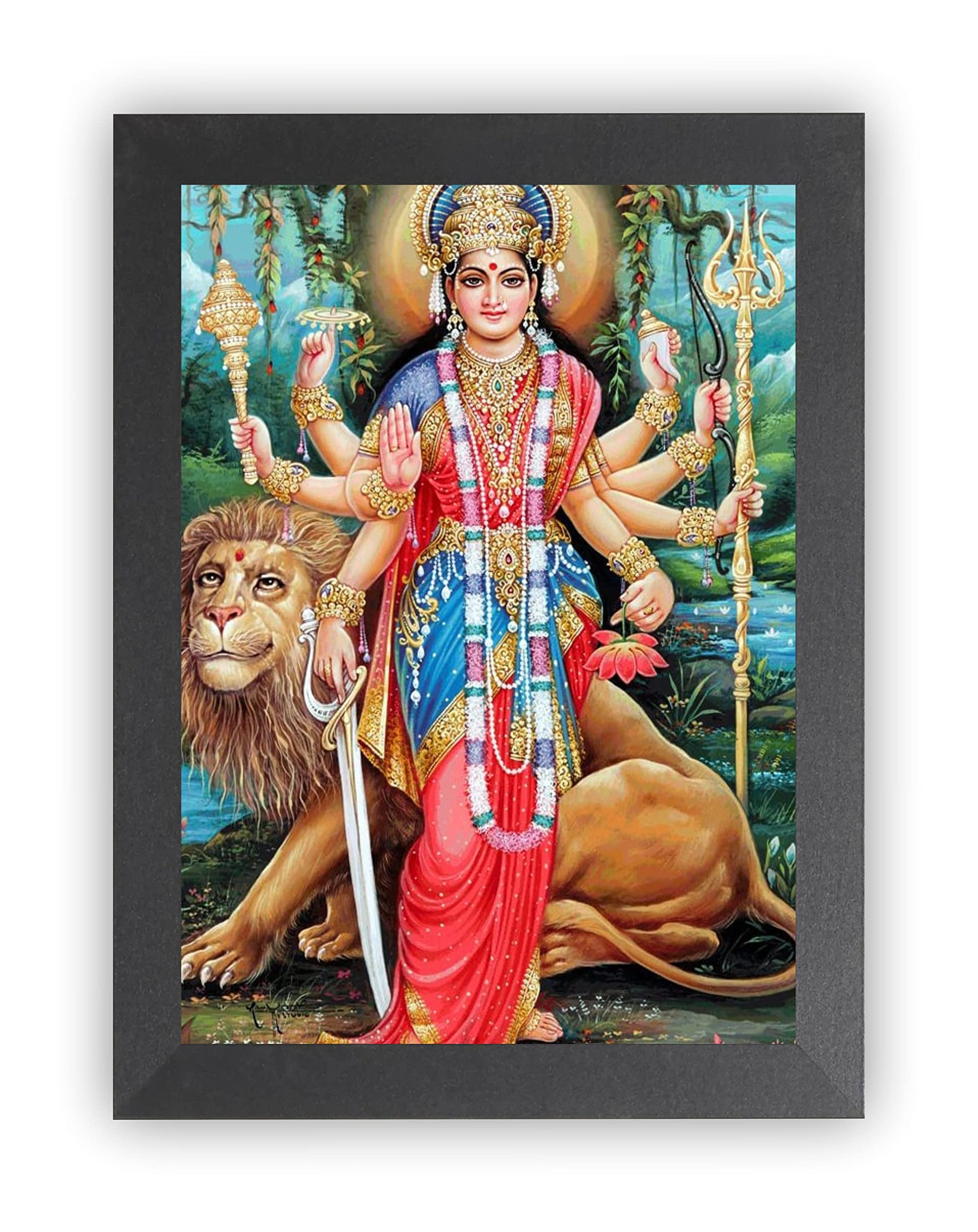 Buy Nuoshopping Durga MAA NAV ROOP Photo Frame | Durga MAA Photo Frame ...