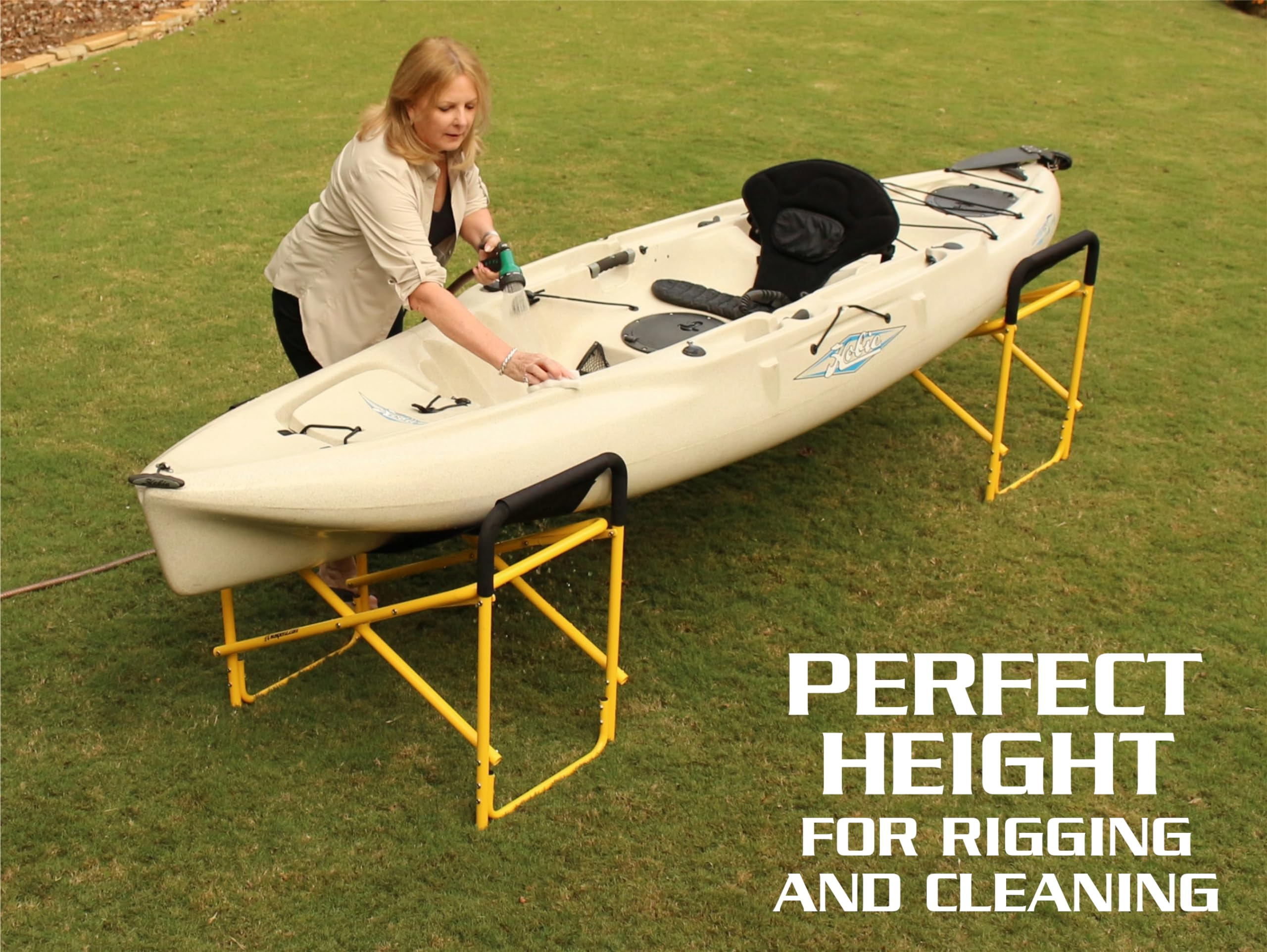 Snapklik.com : Suspenz Kayak Canoe Stands Foldable, Portable, Big Catch ...