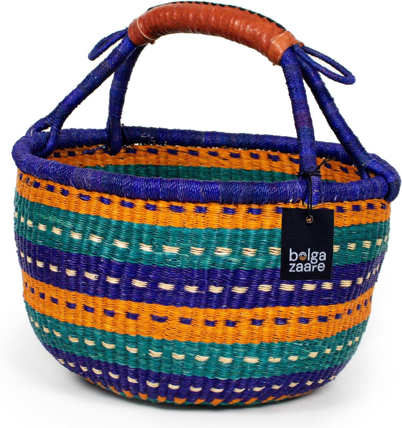 Amazon.com: Ghana Baskets| Bolga African Baskets| Dye-Free Market ...