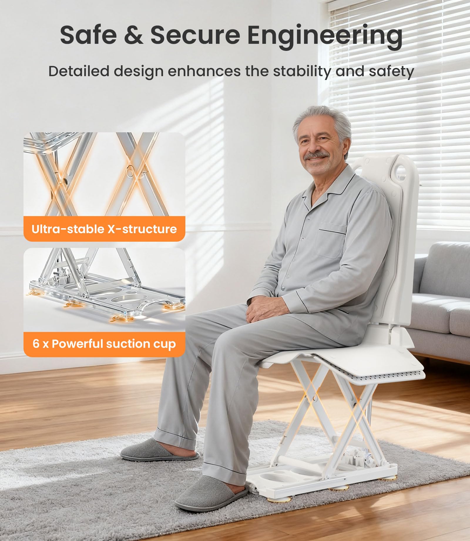 Snapklik.com : 2-in1 Electric Chair Lift, Stand Up Independently From ...
