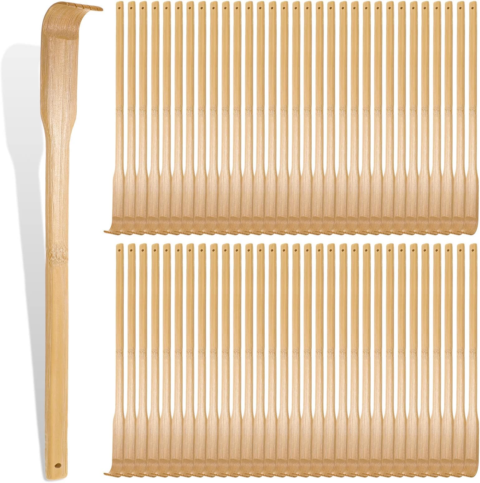 Amazon.com: Yinkin 50 Pcs Bamboo Back Scratcher Bulk Traditional Manual ...