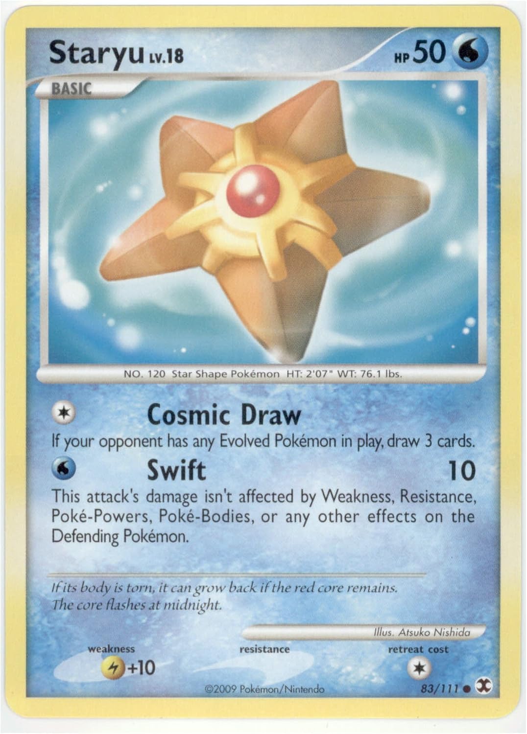 Amazon.com: Pokemon - Staryu (83) - Rising Rivals - Reverse Holo : Toys ...