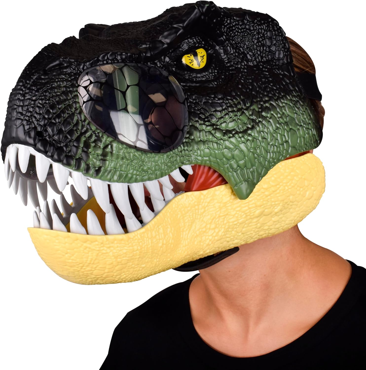 Interactive Dinosuar Helmet with Moving Jaw, Roars and Growls ...