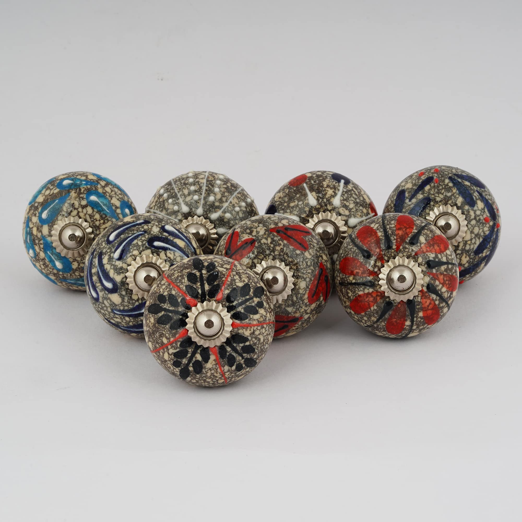 MUGAL ART HANDICRAFT Ceramic Cabinet Knobs Handmade Multipurpose ...