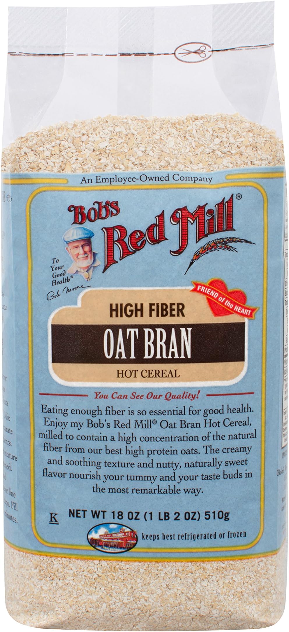 Amazon.com : Bob's Red Mill Oat Bran Cereal, 18 oz : Grocery & Gourmet Food