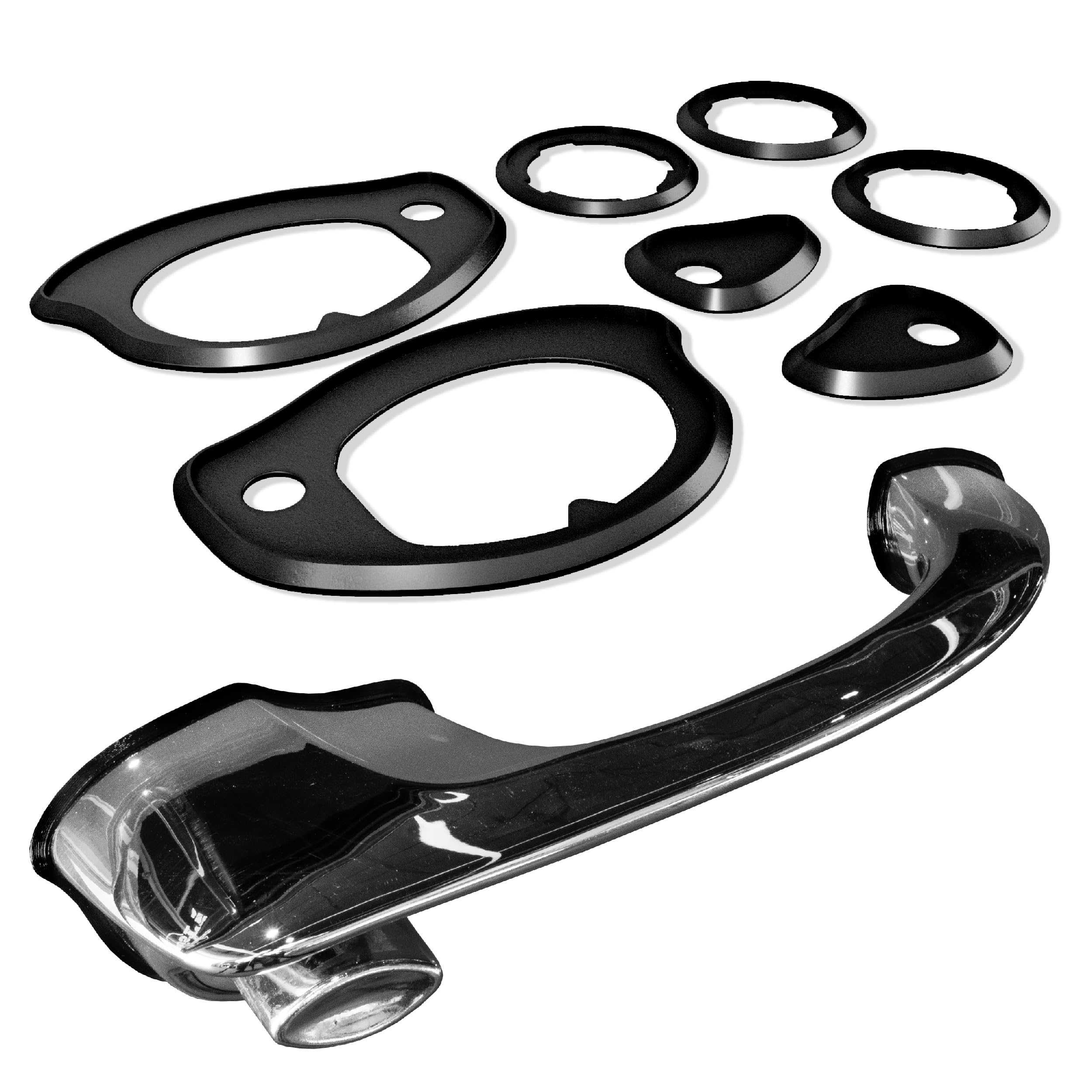 Amazon.com: Fitted & Beveled Door Handle/Lock Gasket Set 1964-72 ...