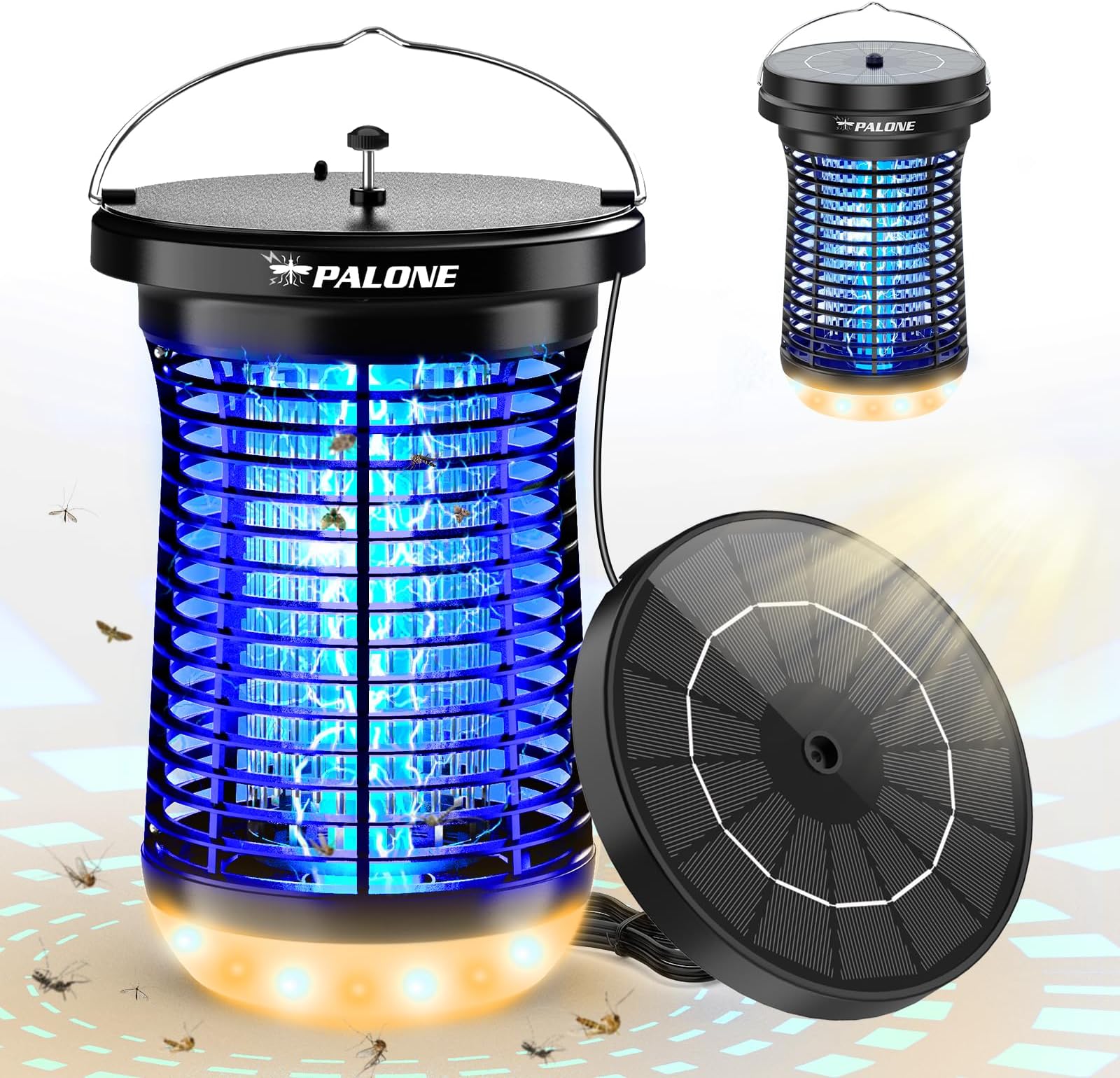 Amazon.com : Bug Zapper with Auto Light Sensor, Cordless & Rechargeable ...