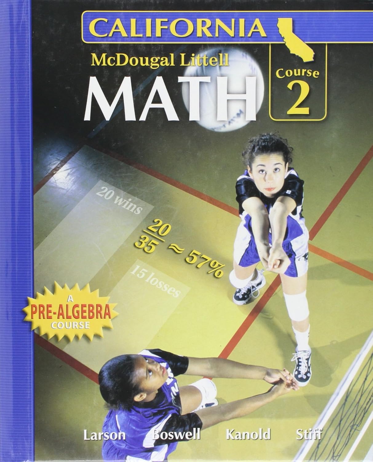 Math, Grade 7 Course 2: Mcdougal Littell Middle School Math California ...