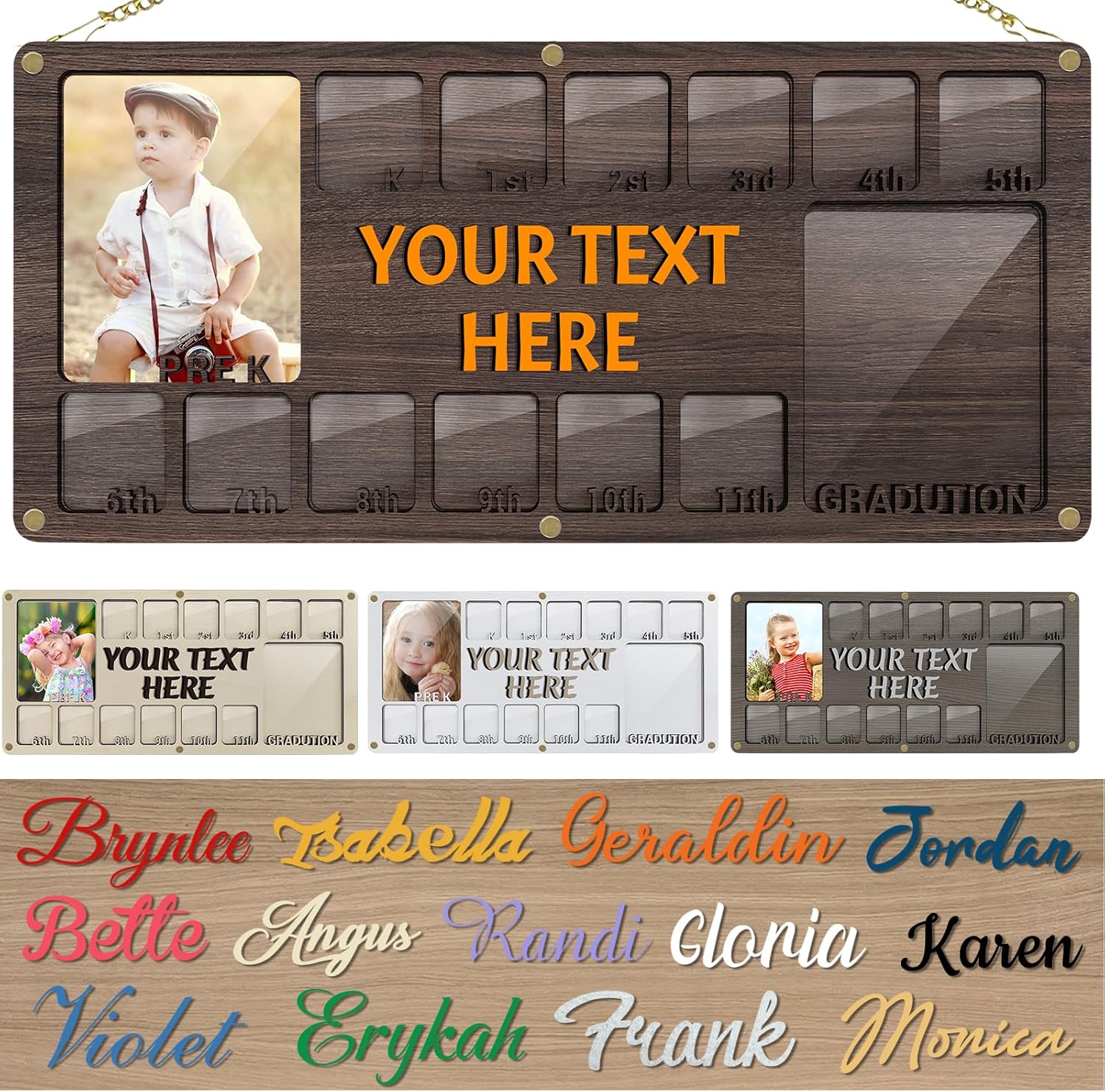 Amazon.com - School Picture Frame Pre-K To 12 Personalized Graduation ...