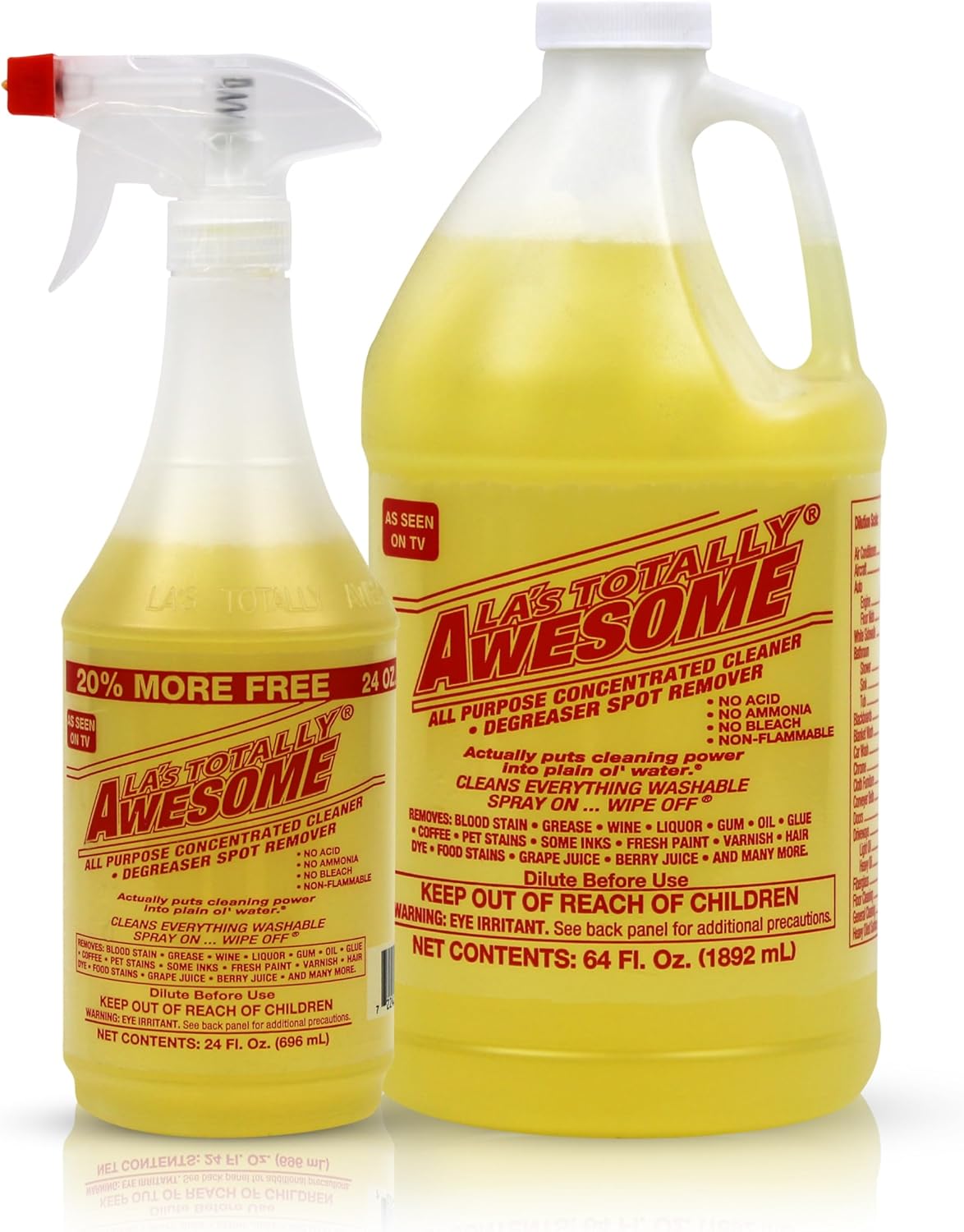 Amazon.com: La's Totally Awesome All Purpose Cleaner Combo – 24 oz ...