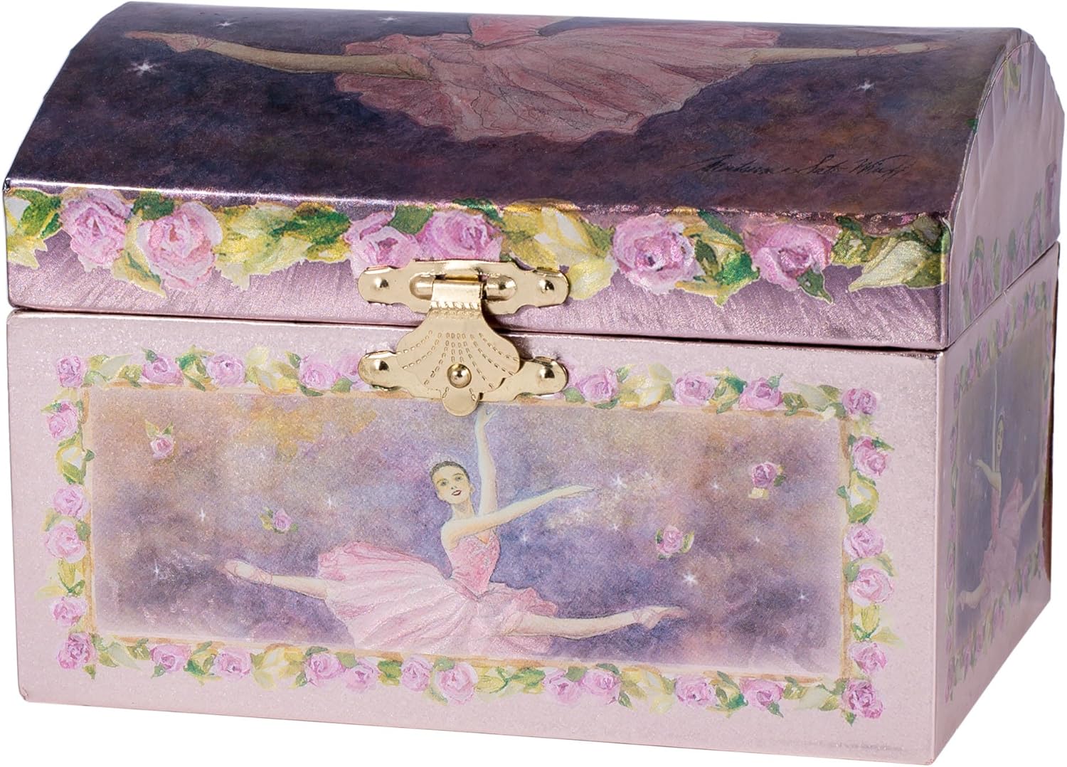 Amazon.com: Broadway Gifts Purple Ballerina Swan Lake Music Jewelry Box ...