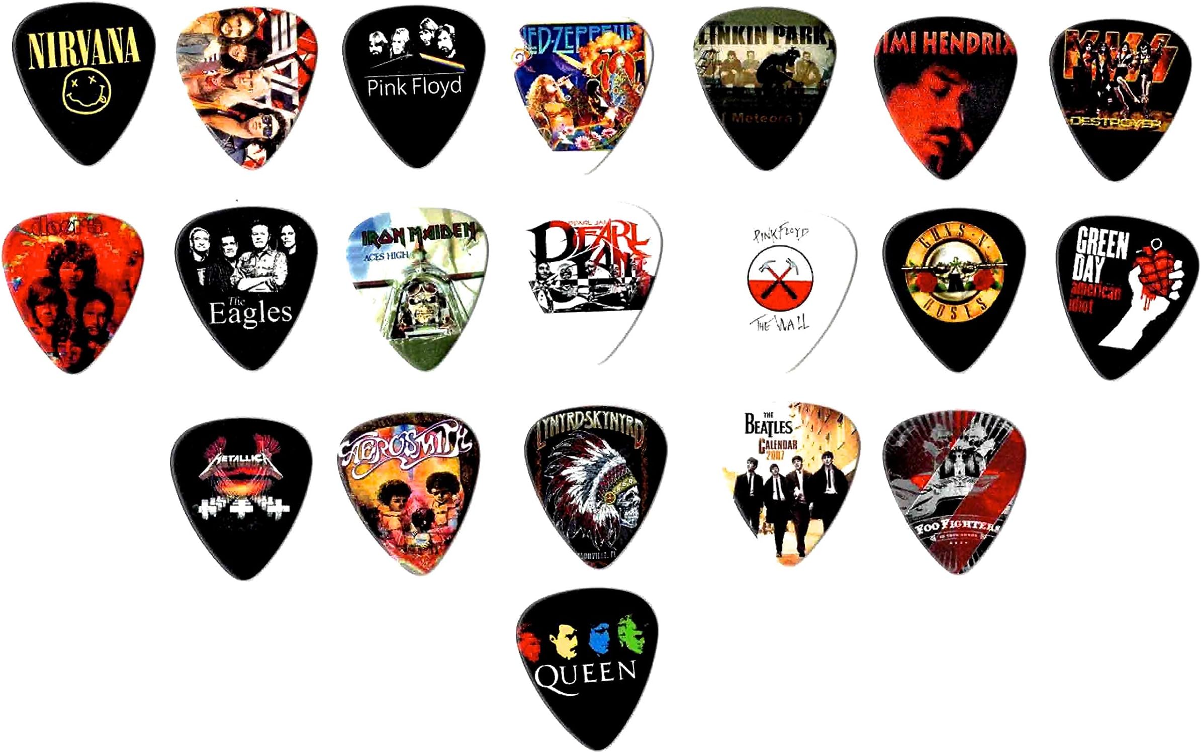 Amazon.com: Legendary Bands Guitar Picks- [Mega-Standard] 20 picks in a ...