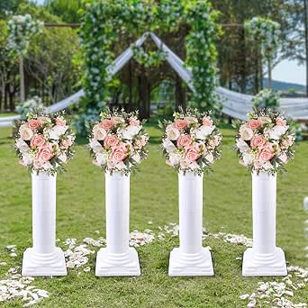 Amazon.com: 4 Set Wedding Event Decorative Columns, 33.86" Flower Pot ...