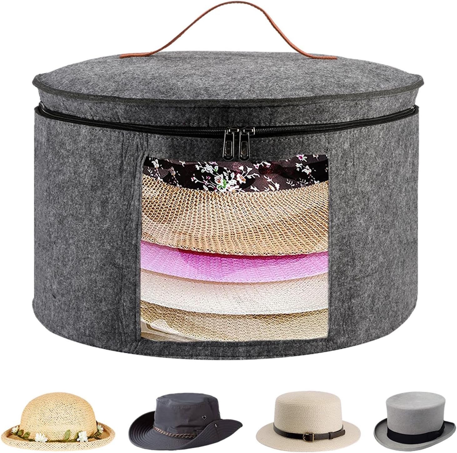Amazon.com - Mtbkeltics Hat Organizer for Women, Stackable Round Hat ...
