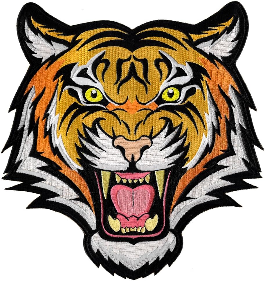 Amazon.com: Backpatch Tiger XXL Jacket Large Back Patch Sew-on Iron-on ...
