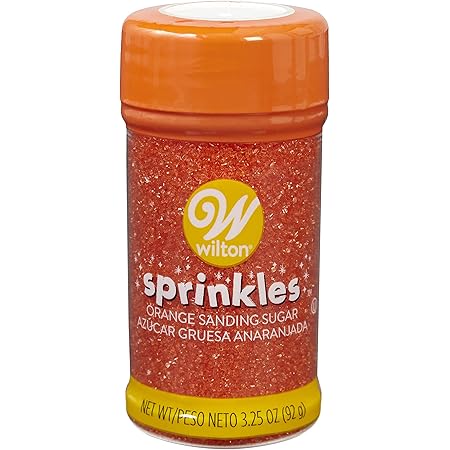 Amazon.com: Wilton Orange Sugar Sparkles: Dessert Decorating Sprinkles ...