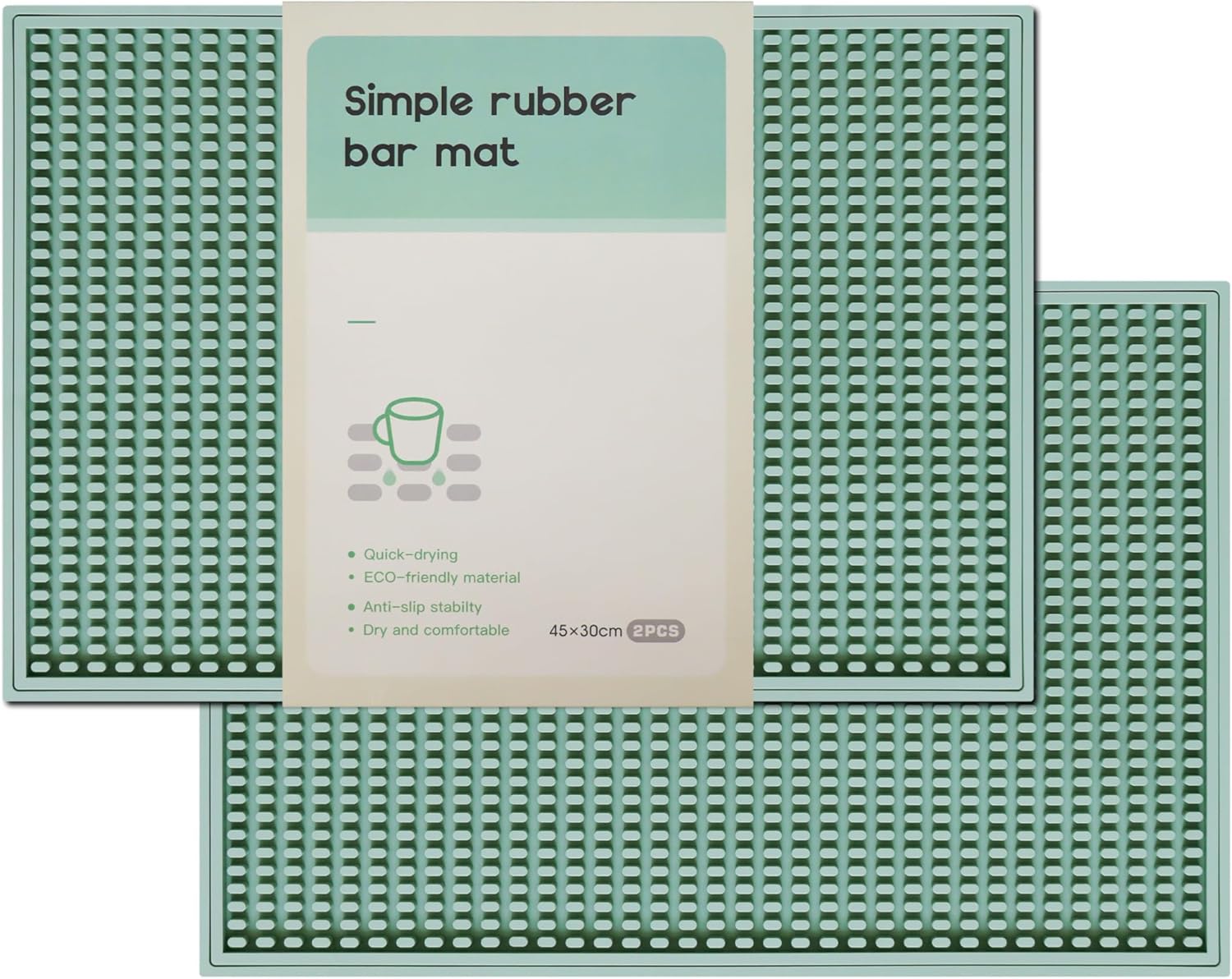 Amazon.com: ZJWZLG 2 Pack Bar Mat, Home Bar Tool Drying Mats, Bar ...