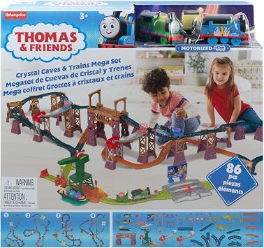 Thomas & Friends Trackmaster Pista Cuevas de Cristal y Trenes Meg Pista ...