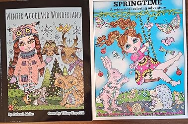 Amazon.com: Springtime A Whimsical Coloring Adventure: Springtime ...