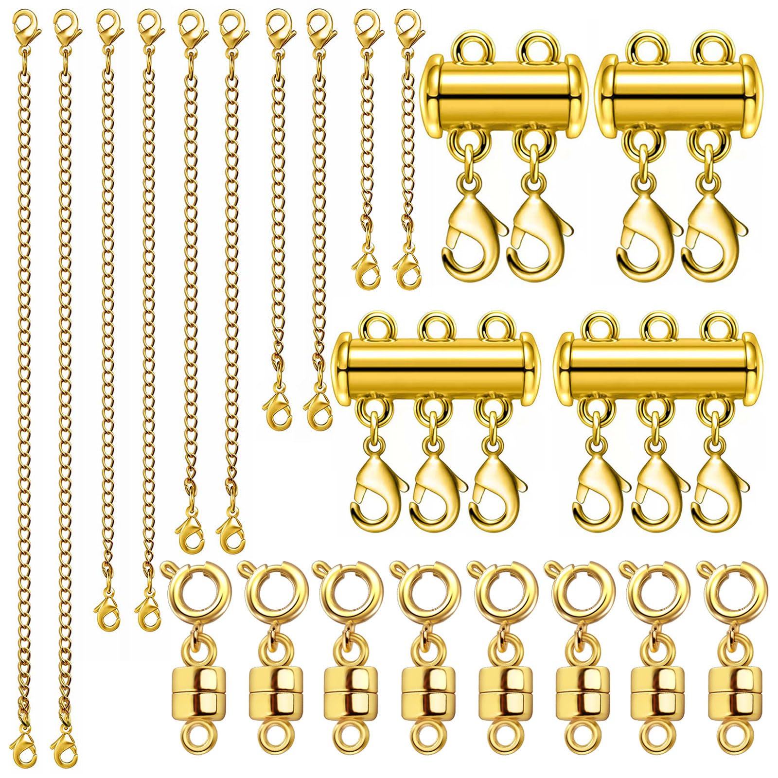 Amazon.com: MKCYD Magnetic Jewelry Clasps for Necklace Extender and ...