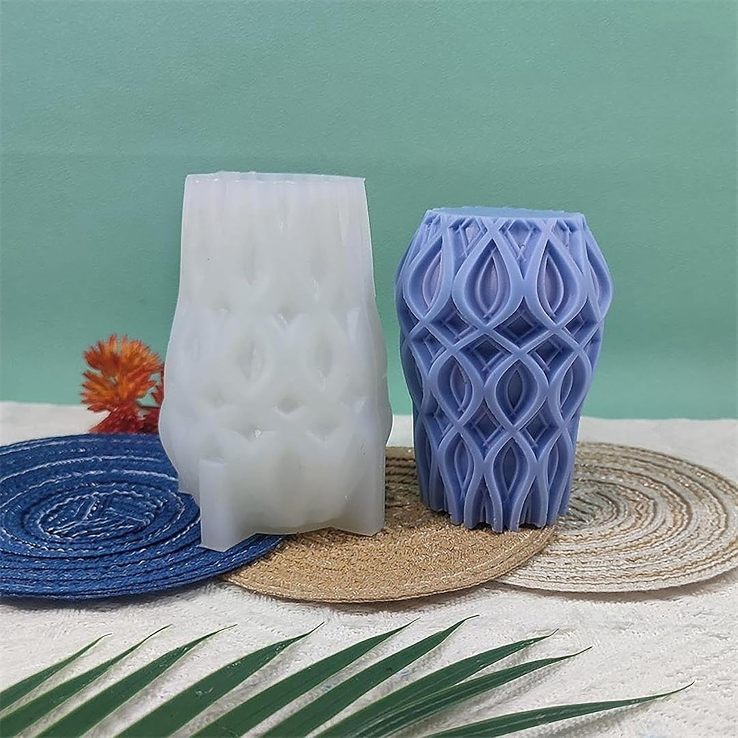 Amazon.com: ESEENS Cylinder Geometric Mold Diamond Candle Mold Geometry ...