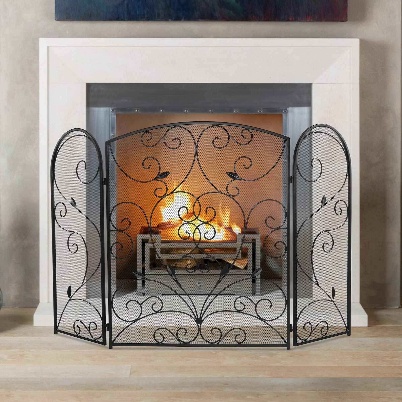 Fireplace Grate Rocky Mountain Goods Heavy Duty - Solid Metal ...