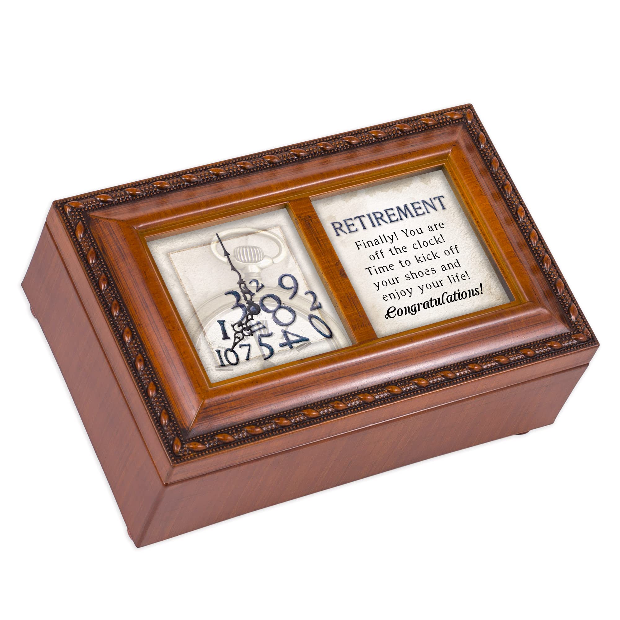 Amazon.com: Cottage Garden Retirement Finally Off The Clock Woodgrain ...