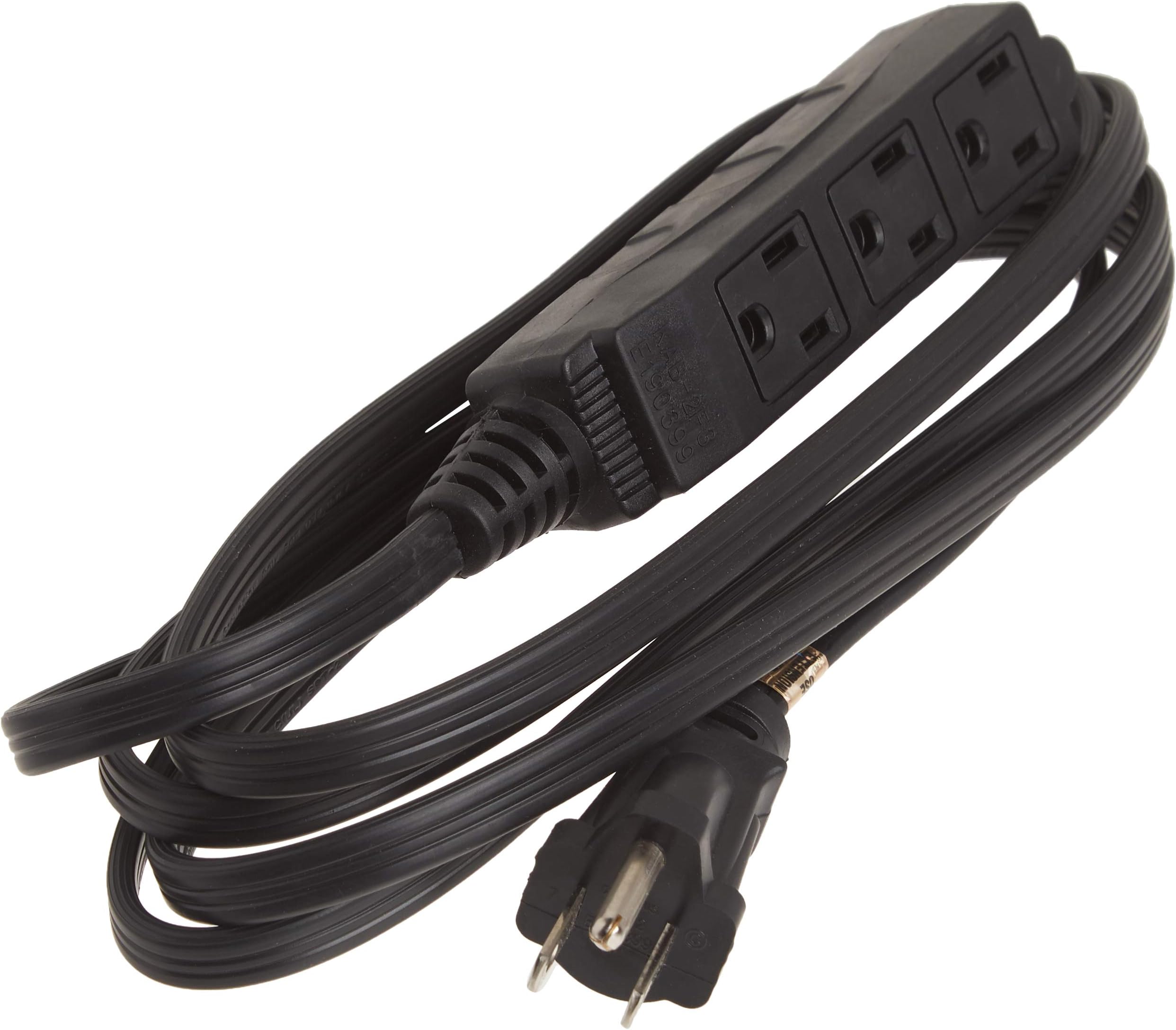 Woods General Purpose Outdoor/Indoor Extension Cord (8 Ft, Black ...