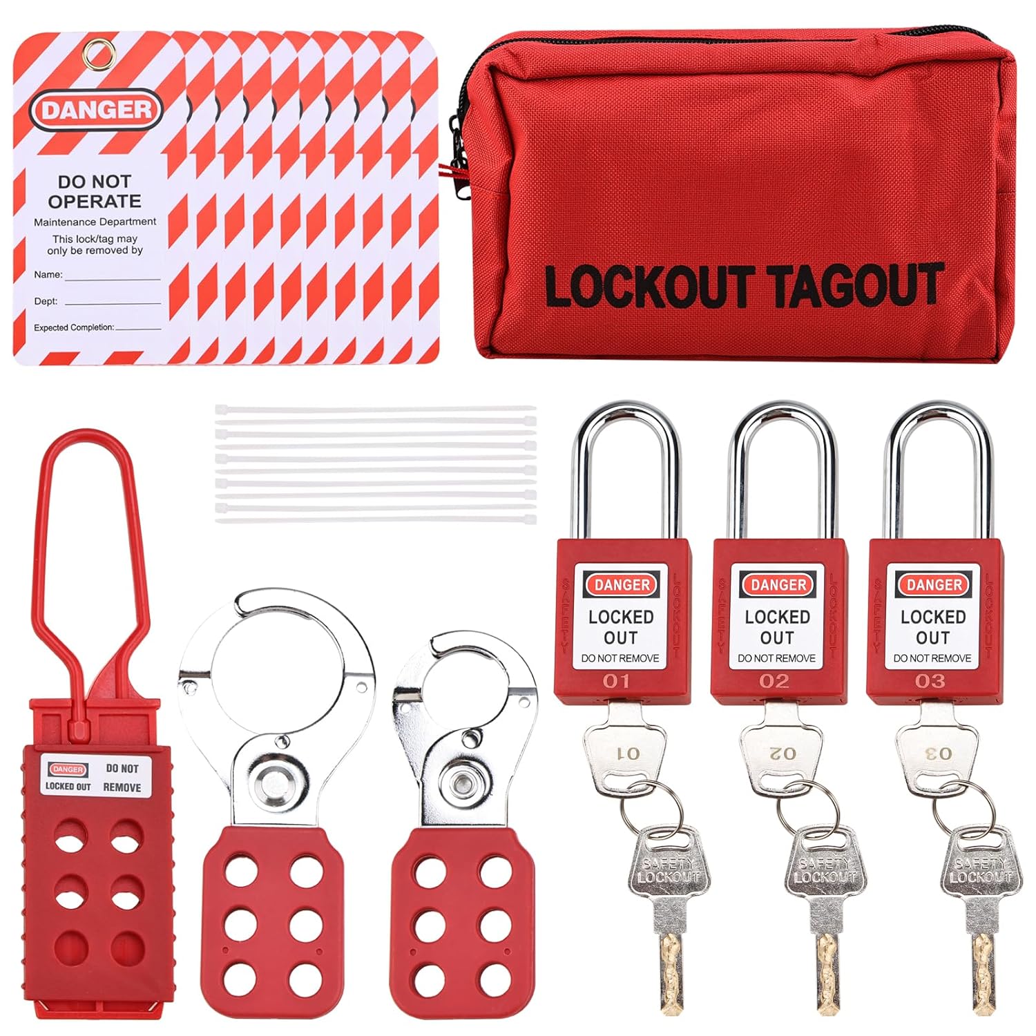 RealPlus Electrical Lockout Tagout Kit - Group Barbados | Ubuy