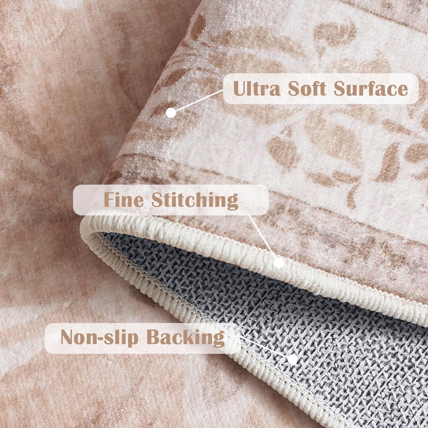 jinchan 6x9 Area Rug for Living Room Washable Soft Throw Rug Ultra-Thin ...