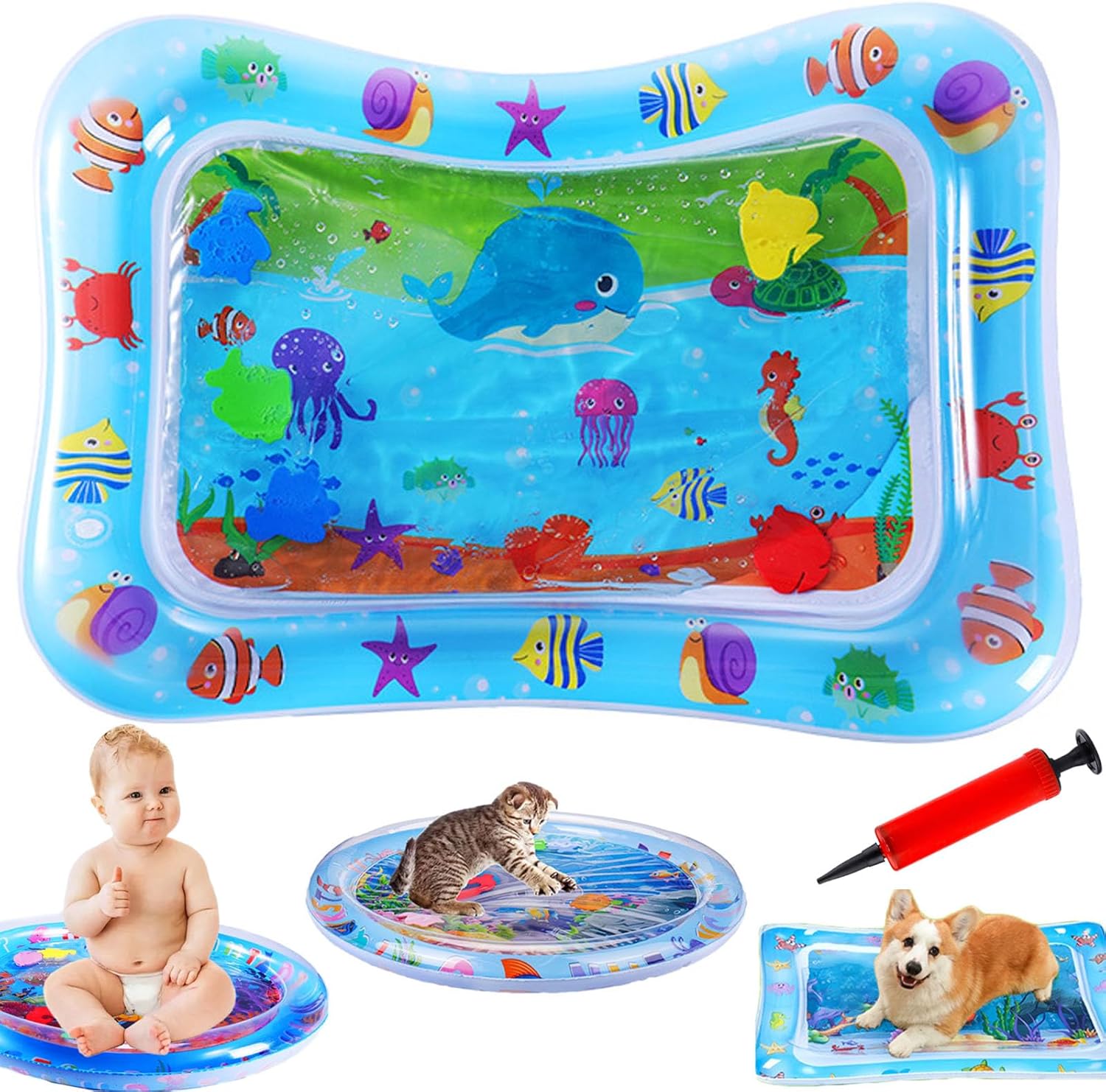 2024 New Pet Water Bed, Pet Water Sensory Mat Cats, Cooling mat for ...