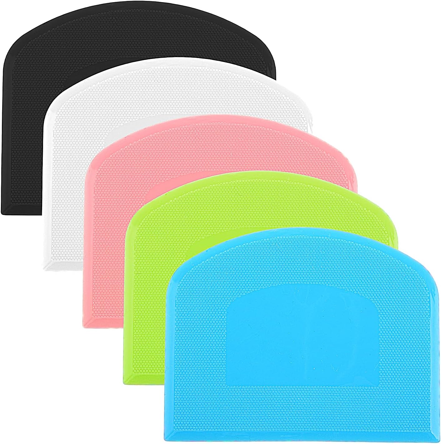 Amazon.com: Mabor 5Pcs Plastic Bread Dough Scraper Bowl Scraper for ...