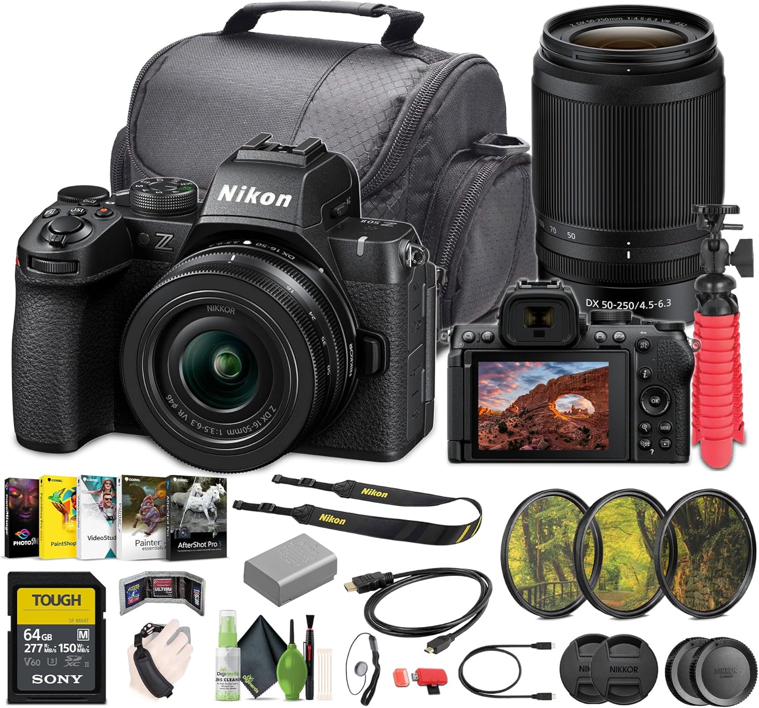Amazon.com : Nikon Z50II Mirrorless Digital Camera with NIKKOR Z DX 16 ...