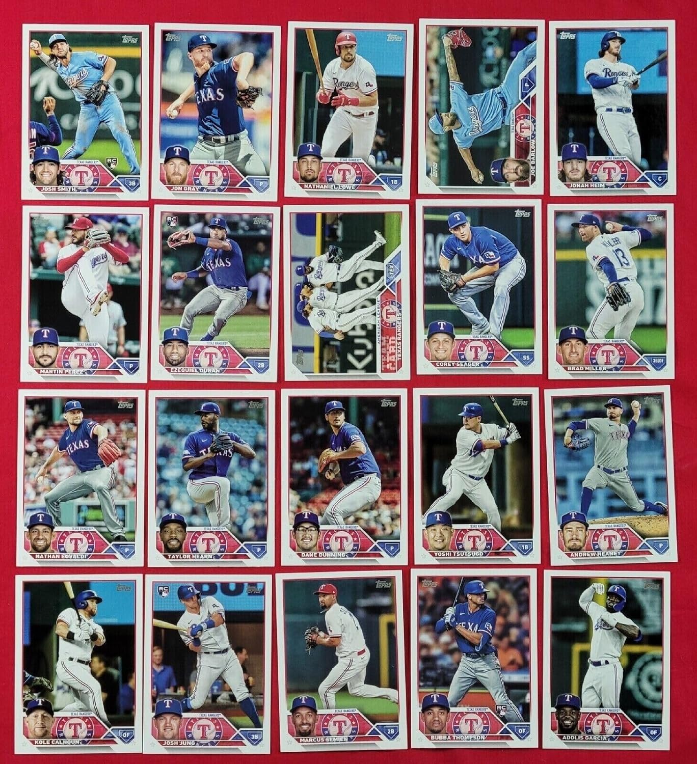 Amazon.com: 2023 Topps Complete Set (Series 1 & 2) Texas Rangers Team ...
