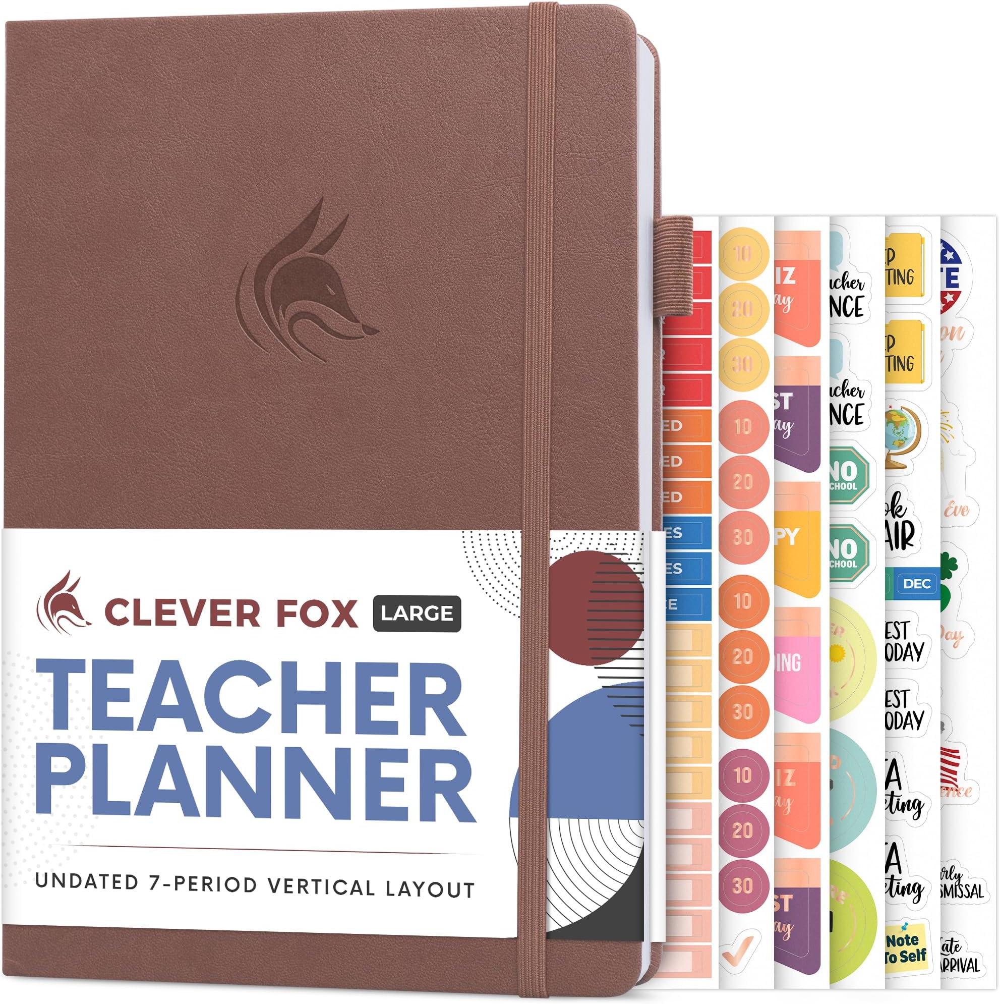 Amazon.com : Clever Fox Teacher Planner – School Year Planner with ...