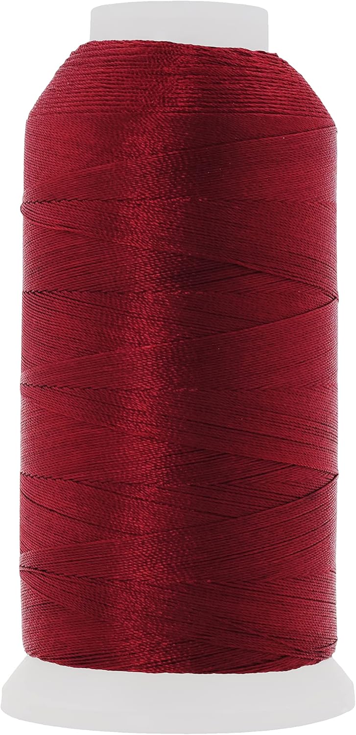 Amazon.com: Mandala Crafts Maroon Heavy Duty Thread -1500 Yds Tex 70 ...