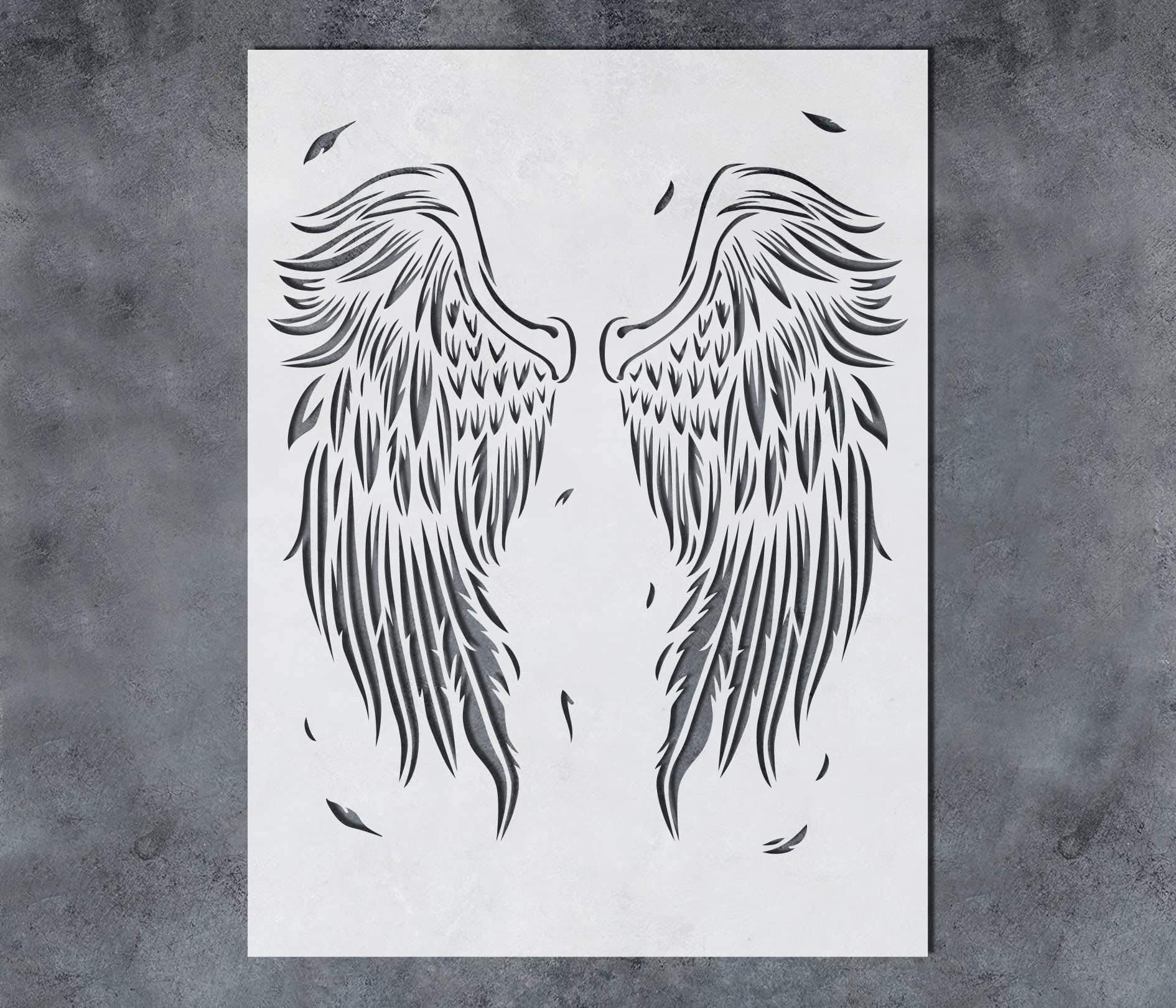 Amazon.com : Angel Wings Stencil - Angel Wings Stencils, Angel Wings ...