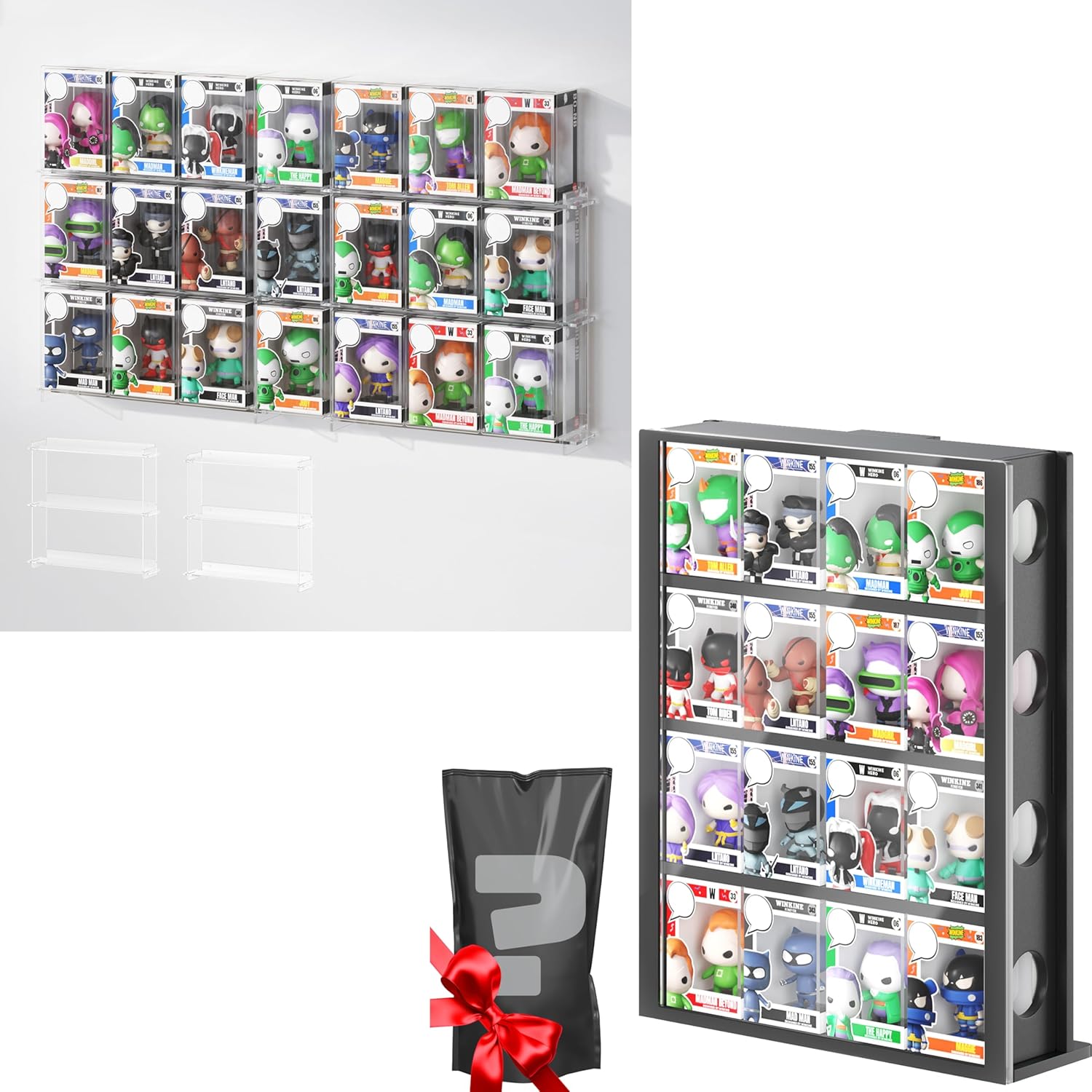 Amazon.com: WINKINE Acrylic Display Shelves Compatible with Funko POP ...