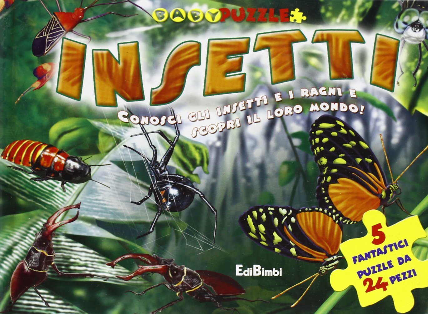 Amazon.co.jp: Insetti. Con 5 puzzle : Edicart: 本