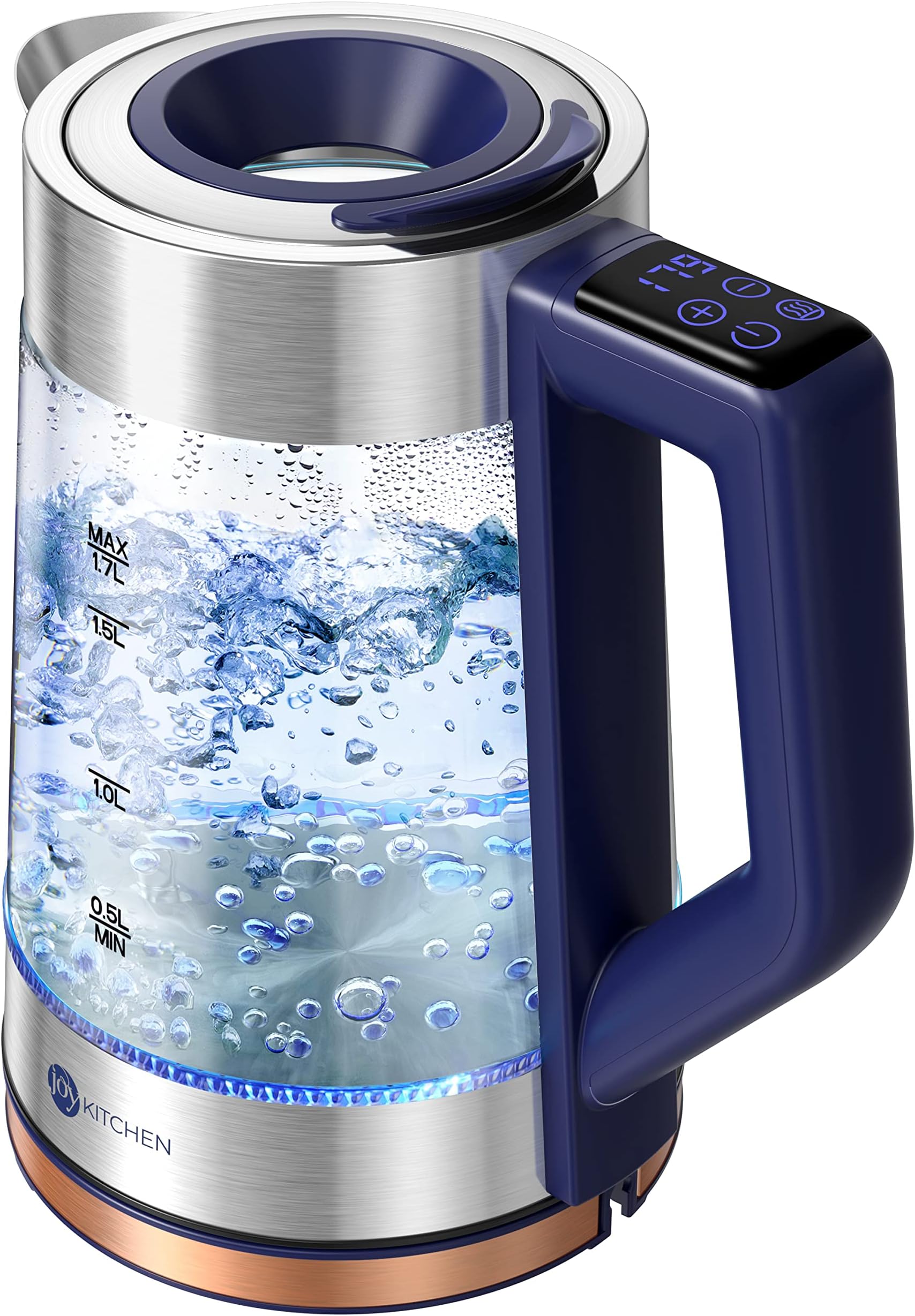 Amazon.com: JOY Kitchen Electric Kettle Temperature Control, 1.7L Glass ...
