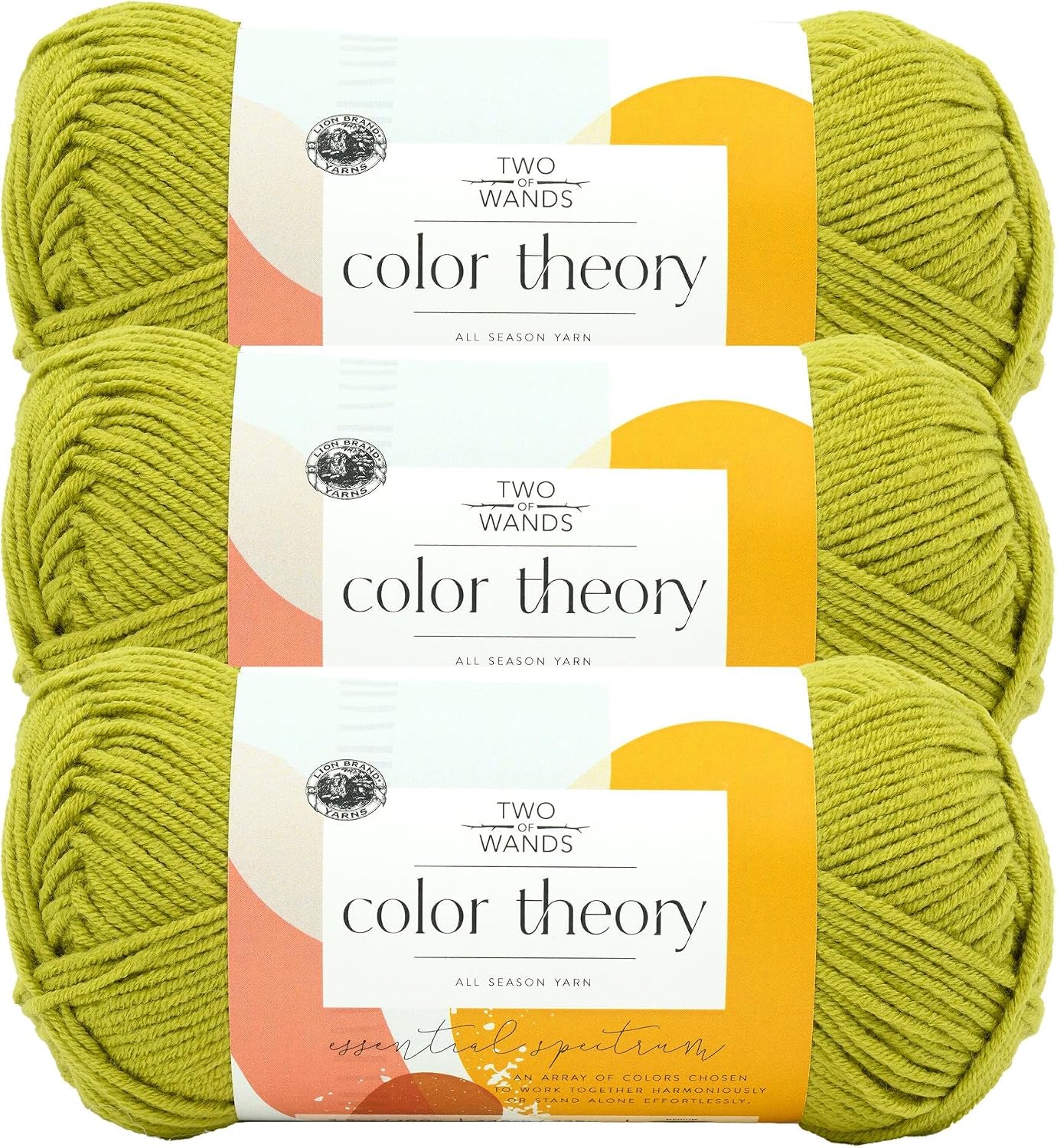 Amazon.com: Lion Brand Yarn, Color Theory Worsted Weight Yarn for ...