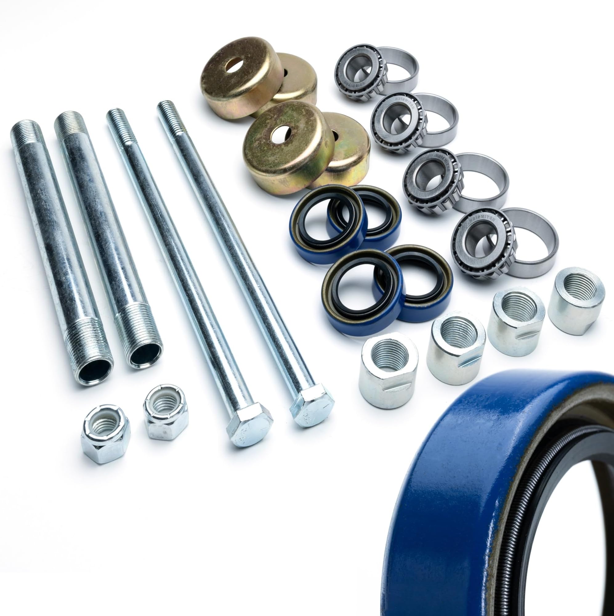 Amazon.com: HD Switch 2 Kits Front Caster Wheel Bearing Kit w/Threaded ...
