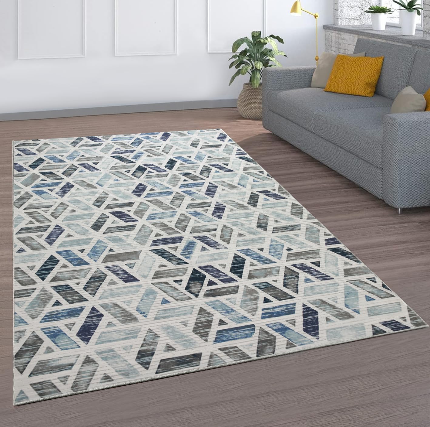 MOONLIGHT20015 Rugs Living Room 80x150 cm – Abstract Design Area Rugs ...