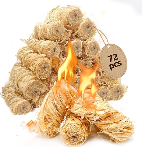 Amazon.com : 72PCS Fire Starters for Campfires Grill BBQ Camping ...