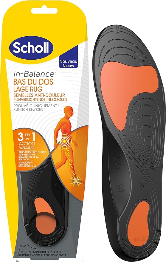 Scholl Semelle Orthopédique In-Balance Anti Douleur Bas du Dos - Prouvé cliniquement - 1 paire ...