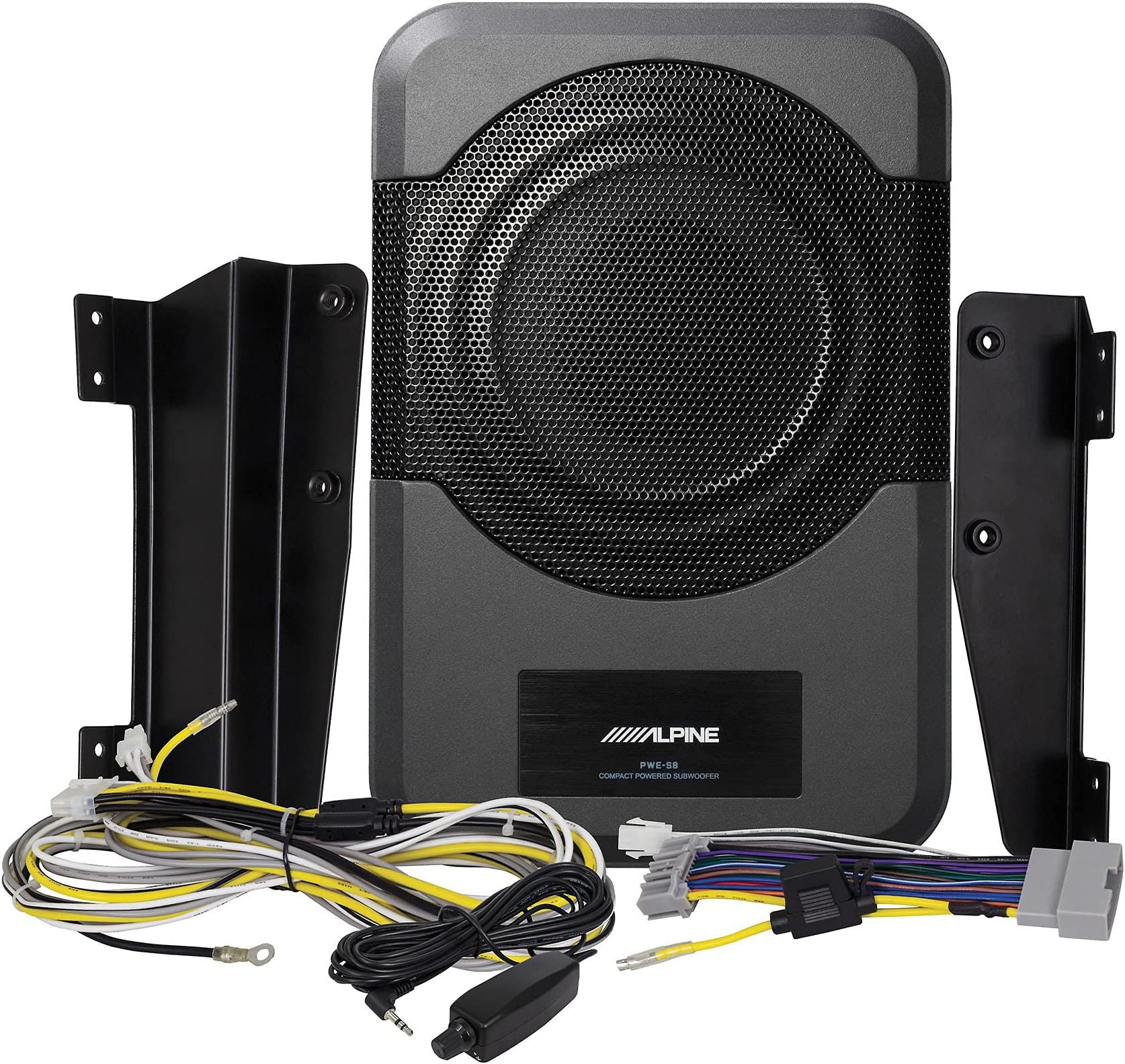 Amazon.com: Alpine PWE-S8-WRA 8-inch Compact Powered Subwoofer System ...