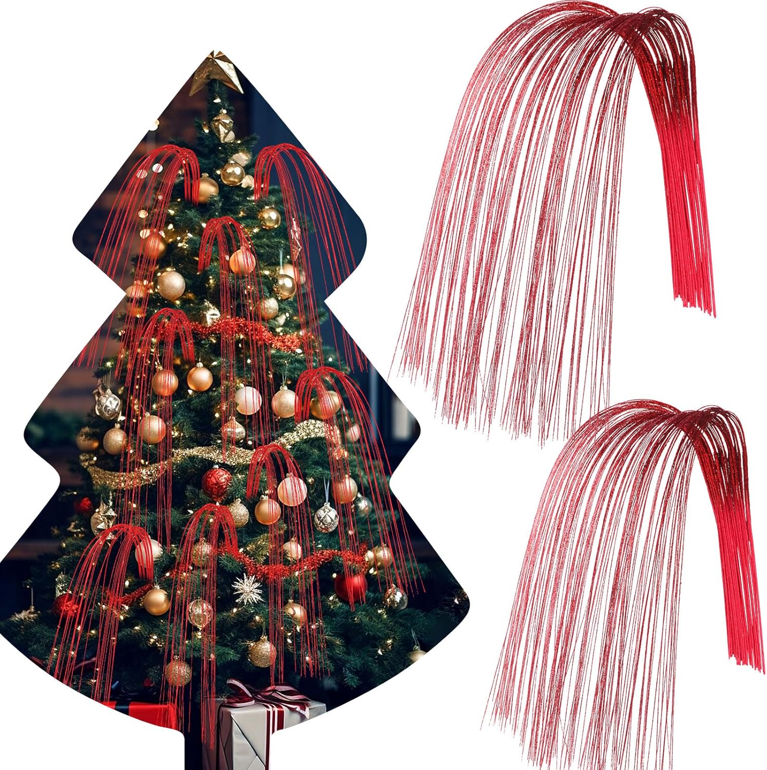 Amazon.com: ZJoey 30 Pcs Long Glitter Firework Spray Picks 35.5 Inch ...