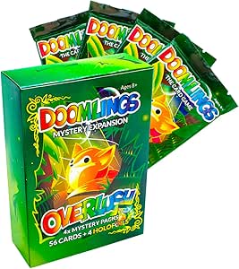 Amazon.com: Doomlings Overlush - Mystery Expansion Card Game - 4-Pack ...