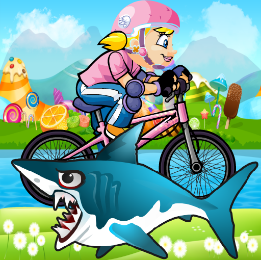 Girl Jump on Sharks with Bike - App on Amazon Appstore